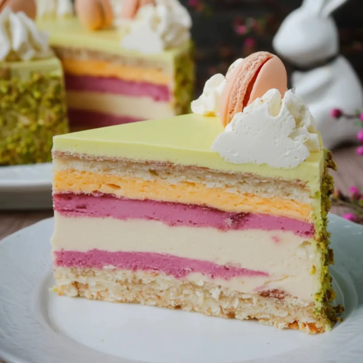 Ostertorte Pfirsich-Melba – cremig & festlich - GrandmaKitchen
